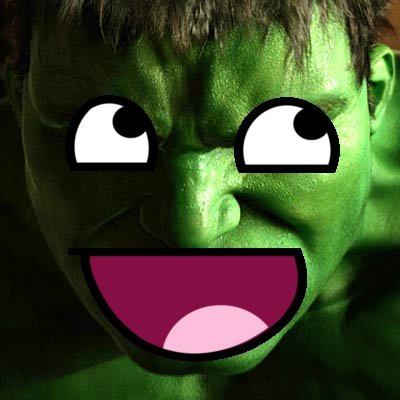 Hulk gets happy