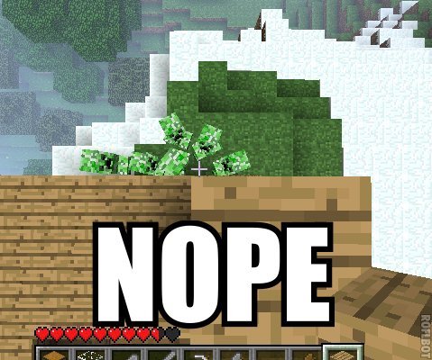 Minecraft nope.
