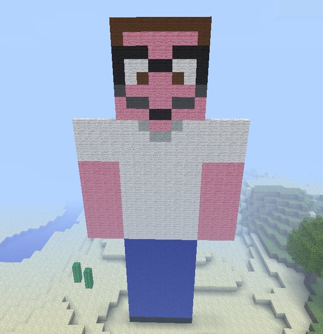 Minecraft building Pt.2 Hank Hill